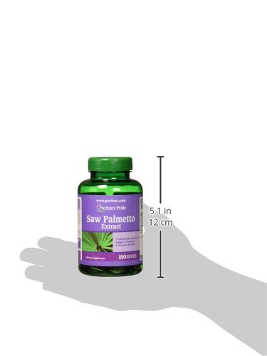Puritans Pride Saw Palmetto Extract, Supports Urinary Function and Promotes Prostate heatlh, 180 Count