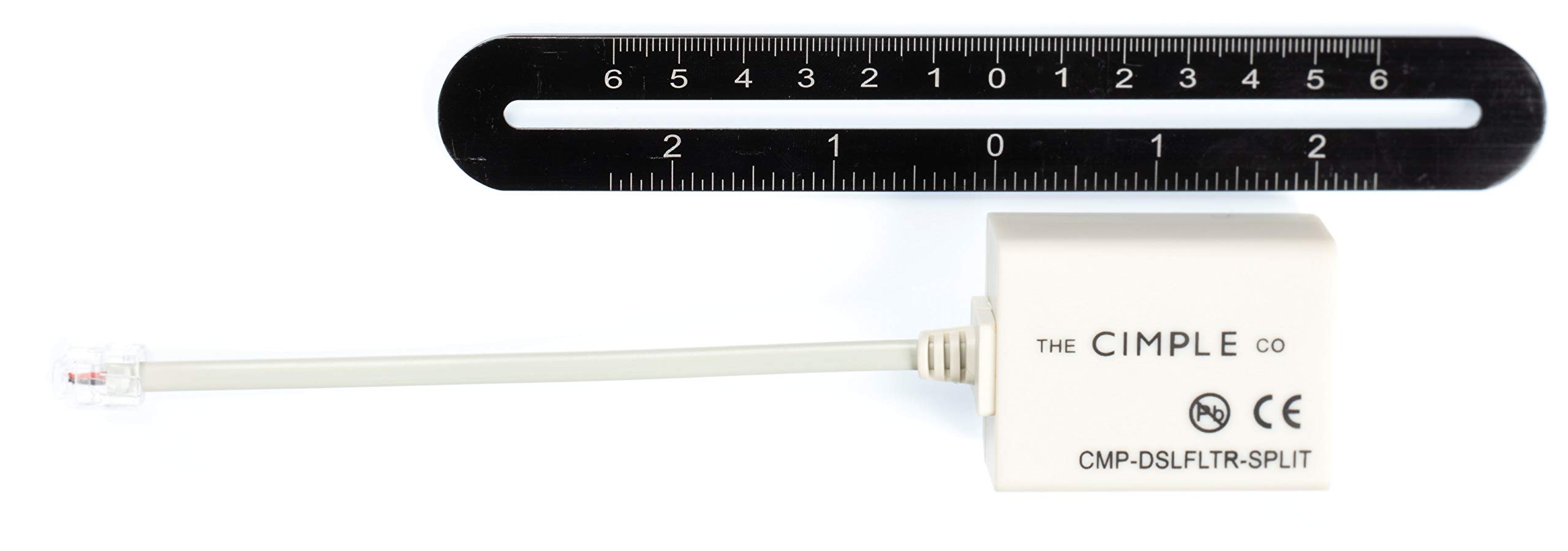 THE CIMPLE CO 2 Wire, 1 Line DSL Filter, with Built in Splitter - for Removing Noise and Other Problems from DSL Related Phone Lines