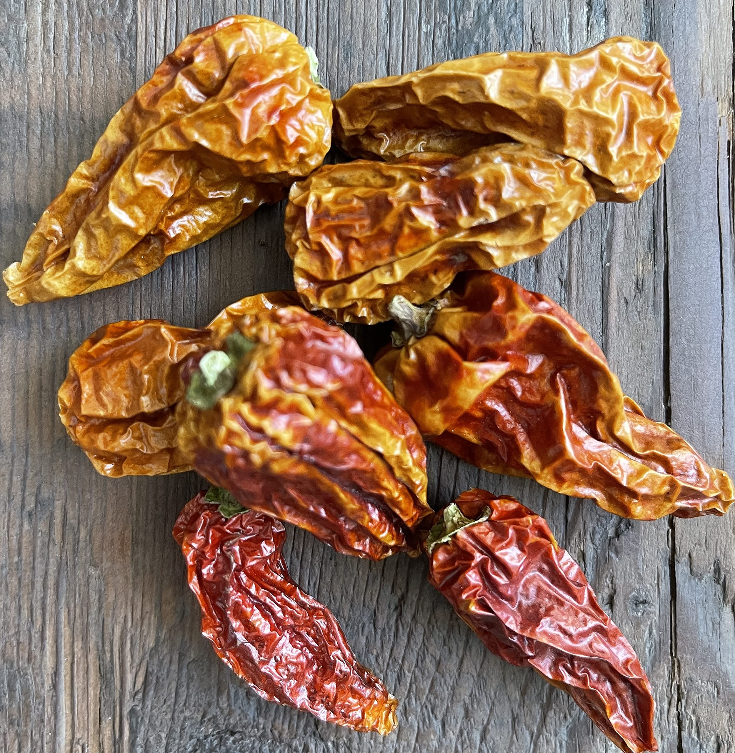 Whole Dried Ghost Pepper Pods (Bhut Jolokia) - 8 Whole Pods