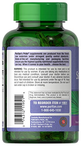 Puritans Pride Saw Palmetto Extract, Supports Urinary Function and Promotes Prostate heatlh, 180 Count