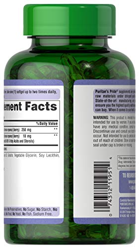 Puritans Pride Saw Palmetto Extract, Supports Urinary Function and Promotes Prostate heatlh, 180 Count
