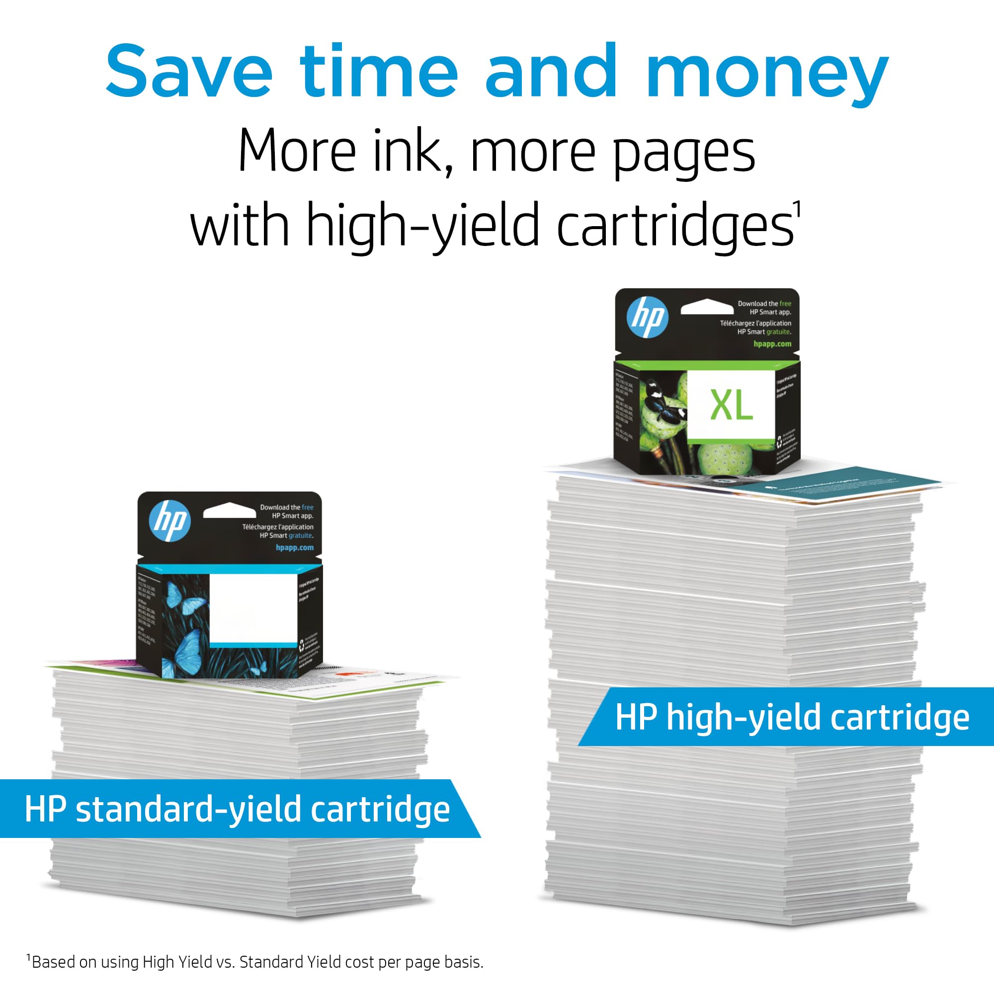 HP 63XL Black High Yield Original Cartridge & 63 Tri-Color Original Ink Cartridge, 2 Pack (L0R48AN)