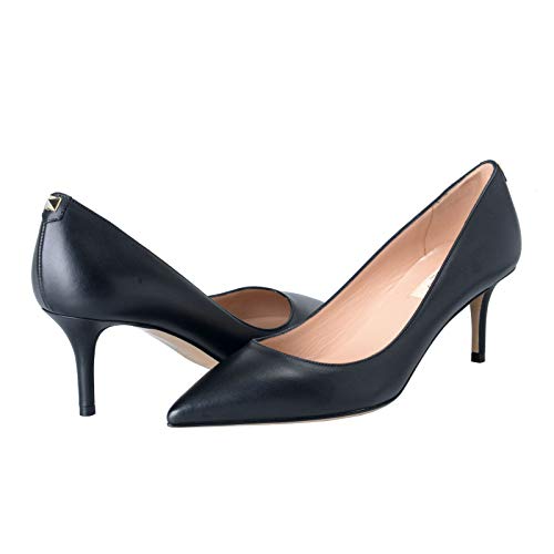 Valentino Women's Black Leather Classic Heeled Pumps Shoes Sz US 6 IT 36