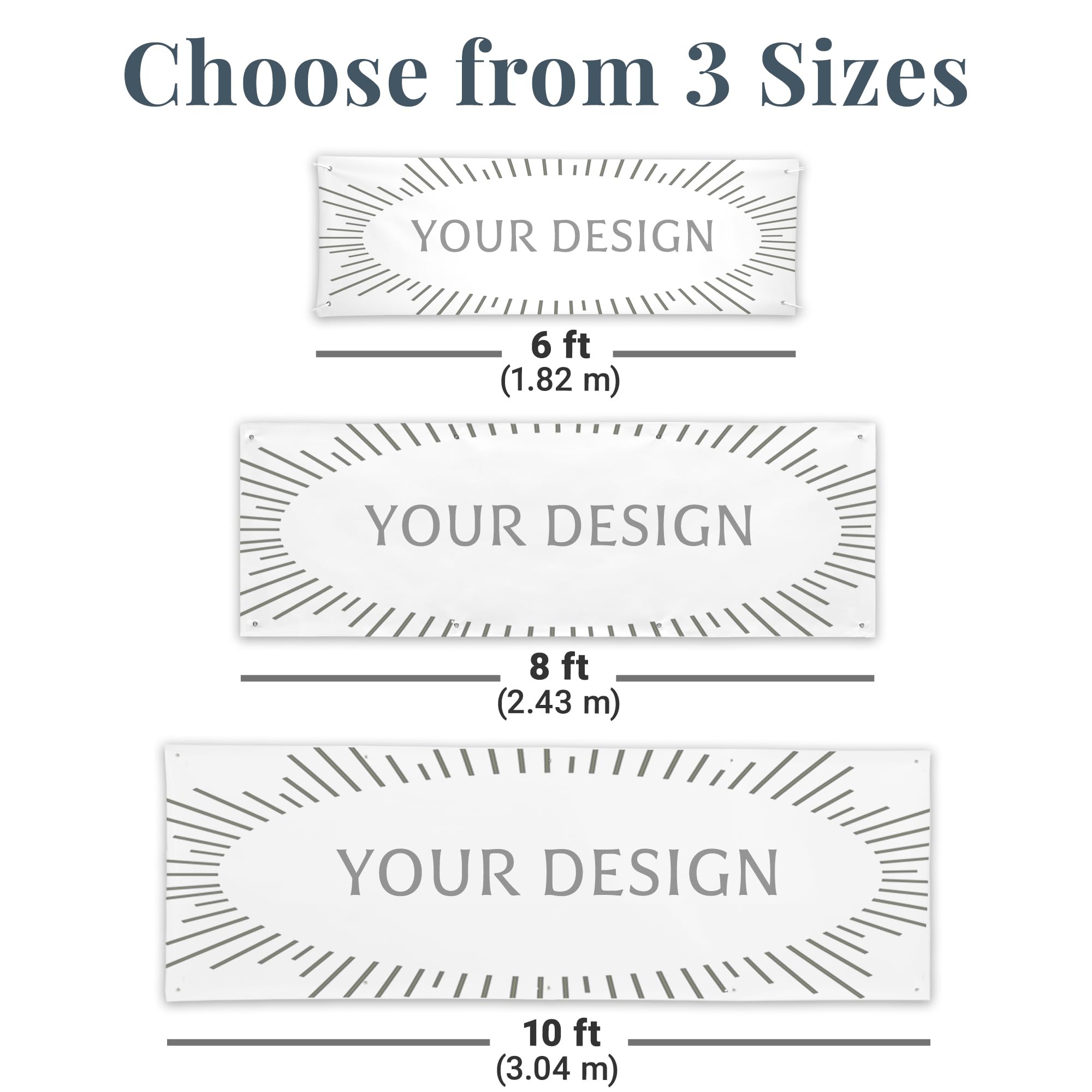 Let's Make Memories Personalized Graduation Photo Banner - Blue - Class of 2023 Banner - Dream Big Banner- Customize with Name, Year, Photo - 6ft