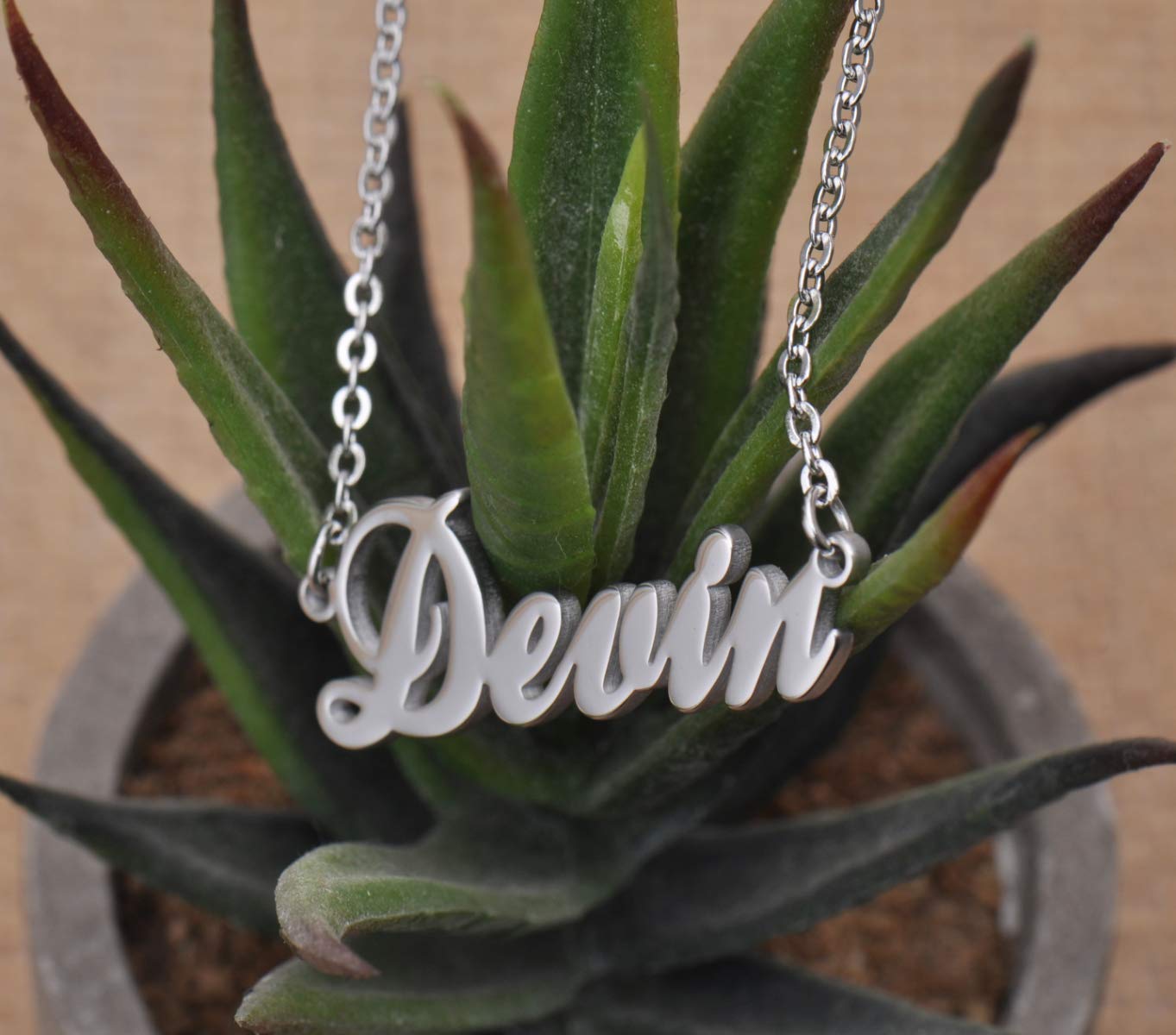 GR859C Custom Made Any Name Necklace Cobi Stainless Steel Jewelry for Mother