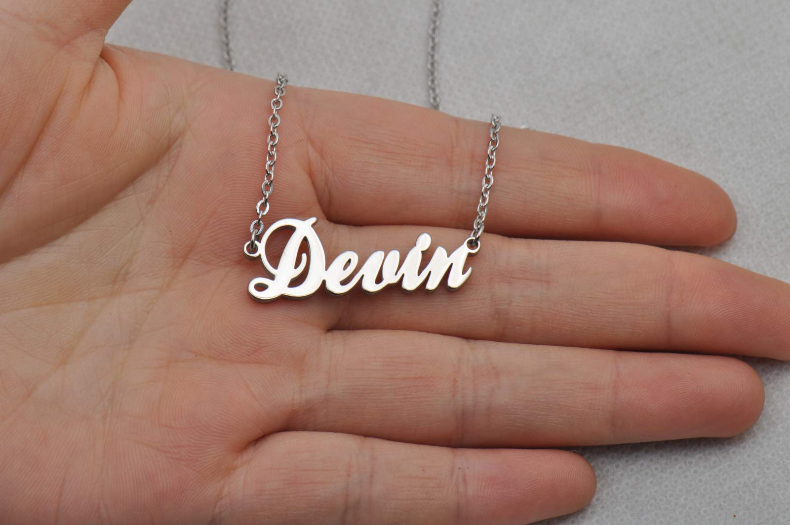 GR859C Custom Made Any Name Necklace Cobi Stainless Steel Jewelry for Mother