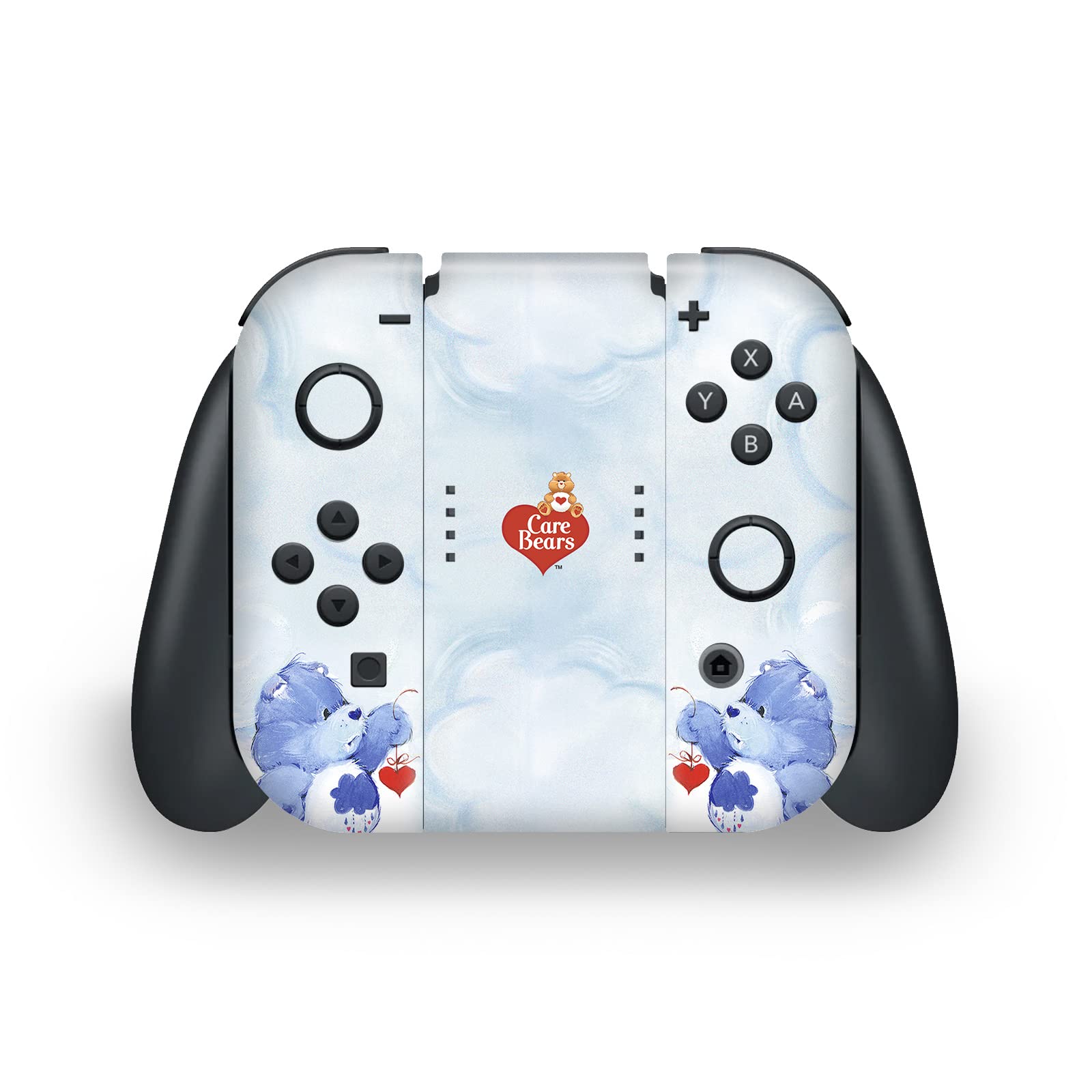 Head Case Designs Officially Licensed Care Bears Grumpy Classic Vinyl Sticker Gaming Skin Decal Cover Compatible With Nintendo Switch OLED Bundle