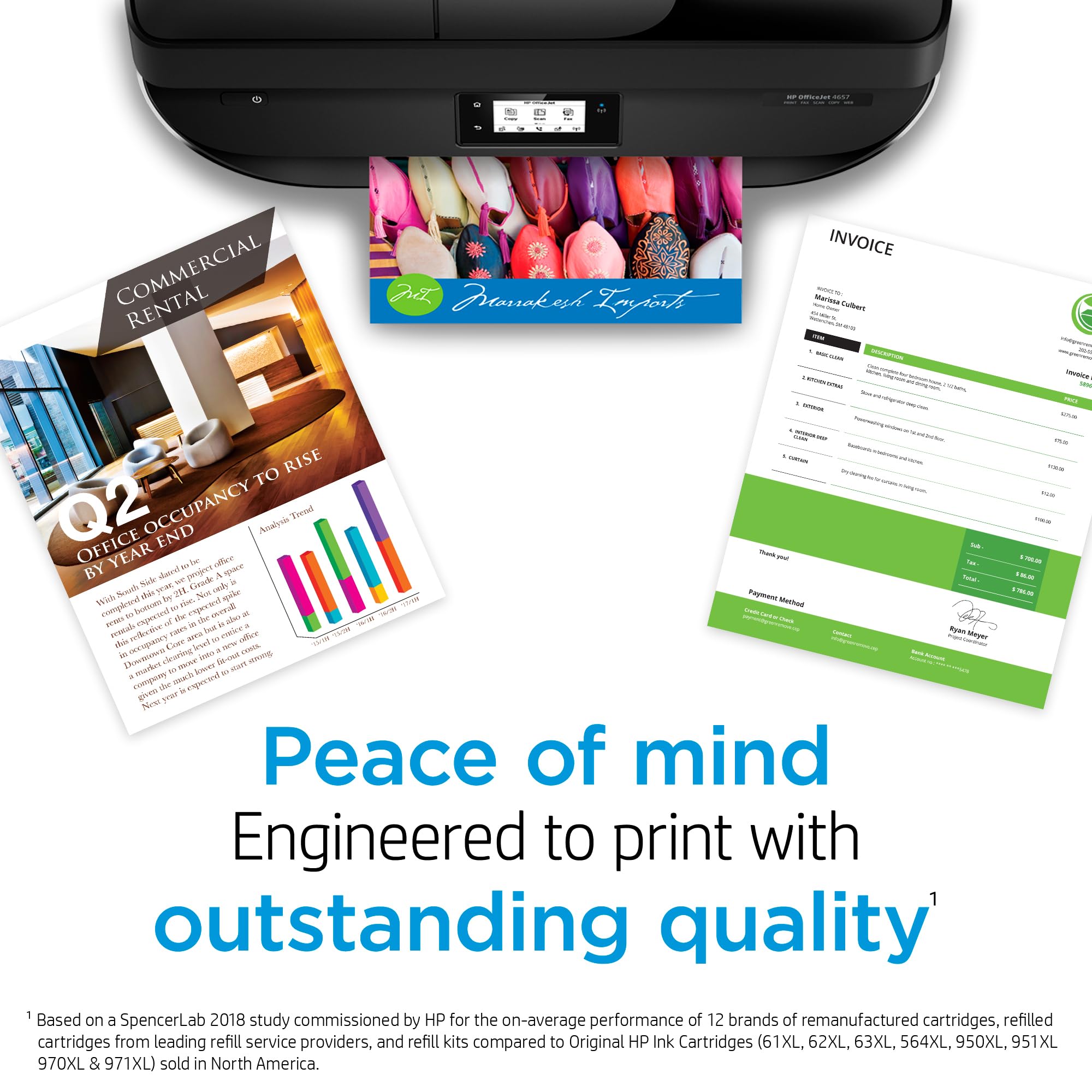 HP 63XL Black High Yield Original Cartridge & 63 Tri-Color Original Ink Cartridge, 2 Pack (L0R48AN)