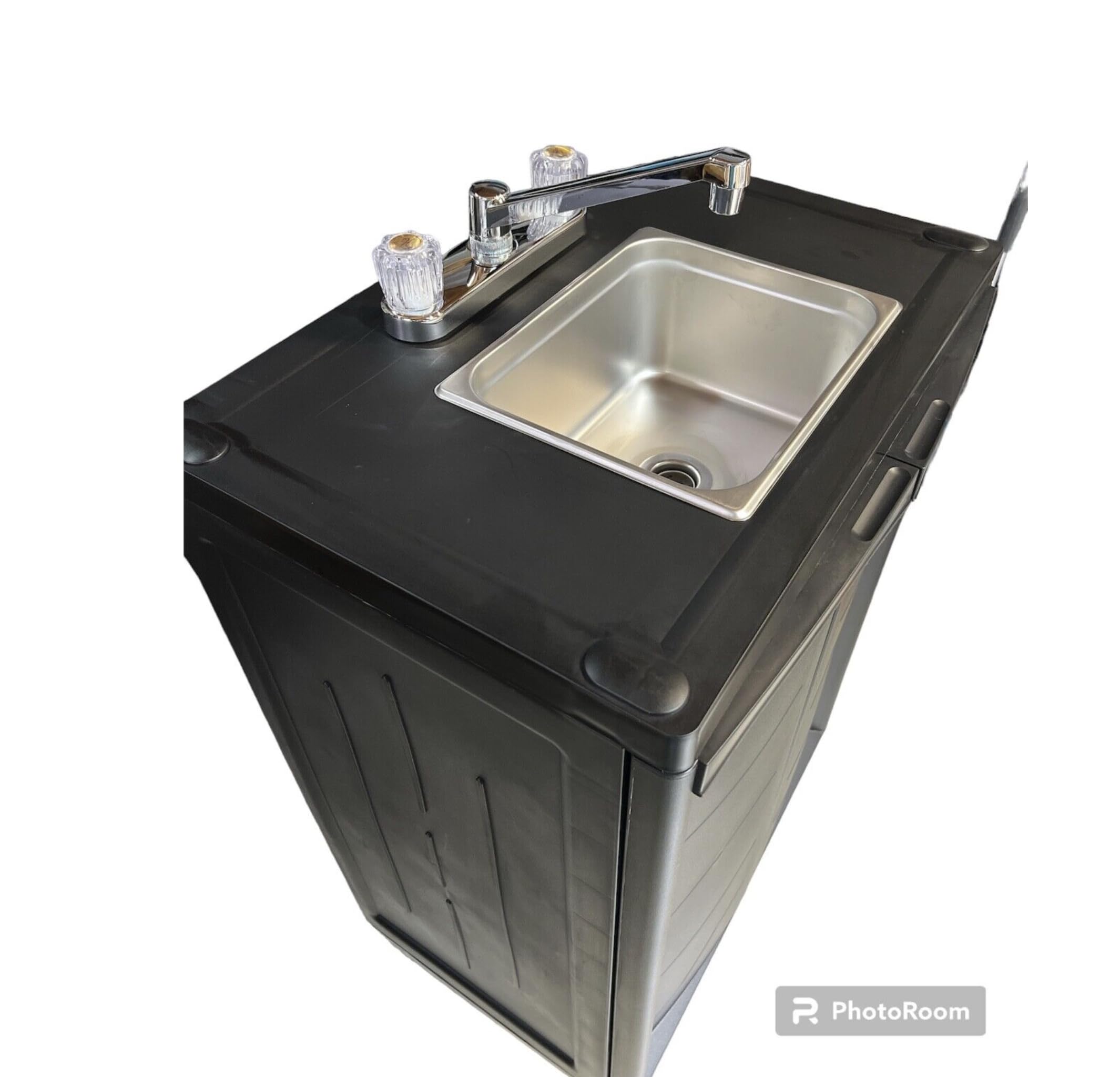 Portable Sink Self Contained Hand Wash Station with Cold and Hot Water Large
