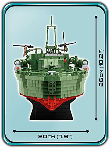 COBI Historical Collection Patrol Torpedo Boat PT-109, 3726 Pieces