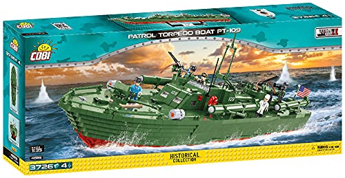 COBI Historical Collection Patrol Torpedo Boat PT-109, 3726 Pieces