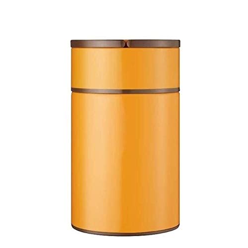 Dr.Cheolfh Lunch Container Insulation Barrel; Lunch Box; Smoldering Pot; Portable; Adult, Student; Double Thickening,Bento-Styled Lunch Solution Offers Durable (Color : Brown) (Color : Brown)