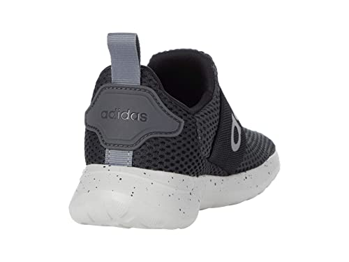 adidas Lite Racer Adapt 4.0 Running Shoes, Grey/Grey/Black, 2 US Unisex Little Kid