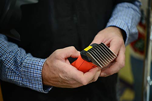 WAHL Professional Animal Stainless Steel Attachment Guide Comb Detachable Blade Pet Clippers #0 5/8β #3375-100, Stainless Steel, Black, and Yellow