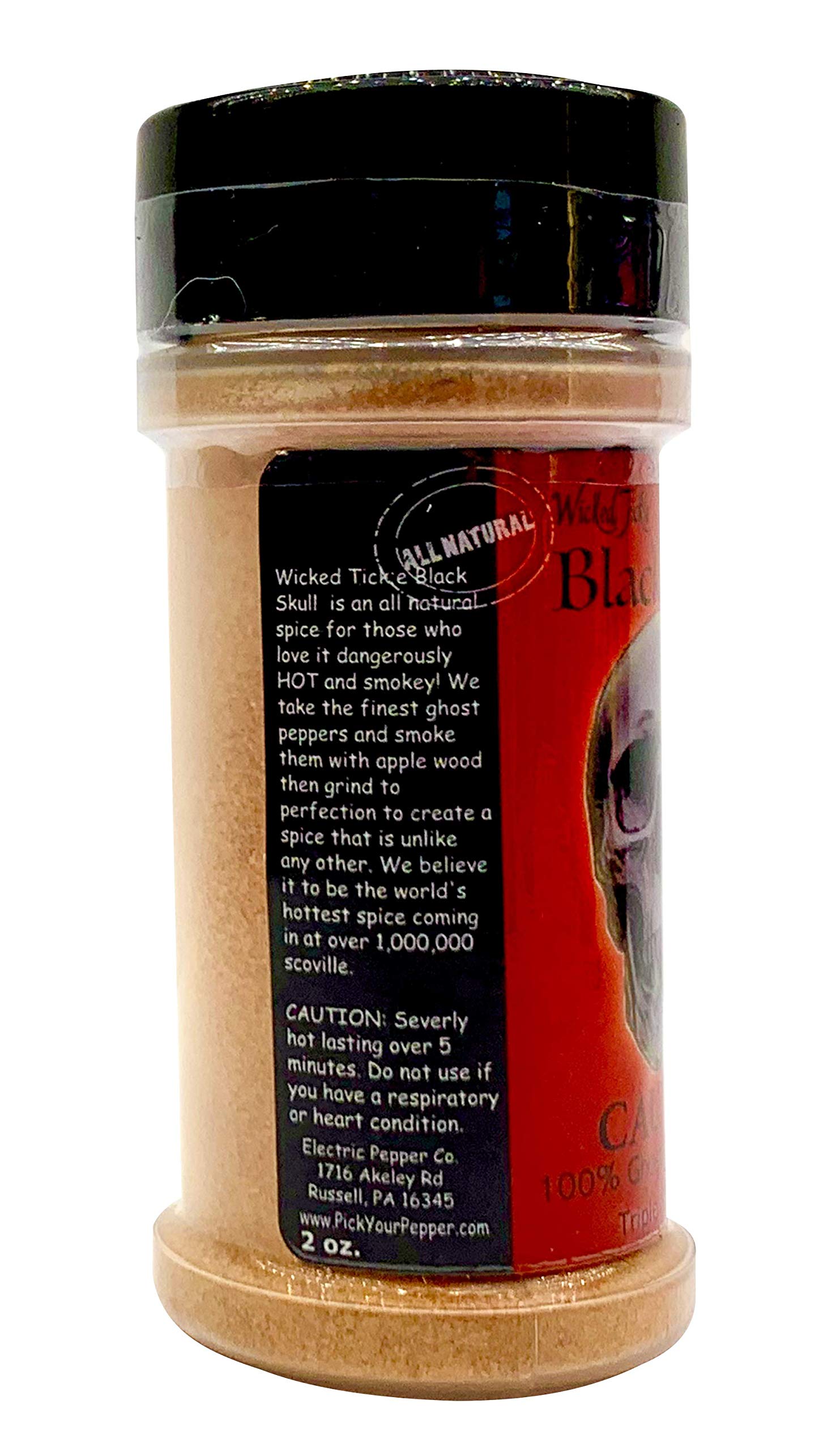 Wicked Tickle Black Skull Smoked Ghost Pepper Powder