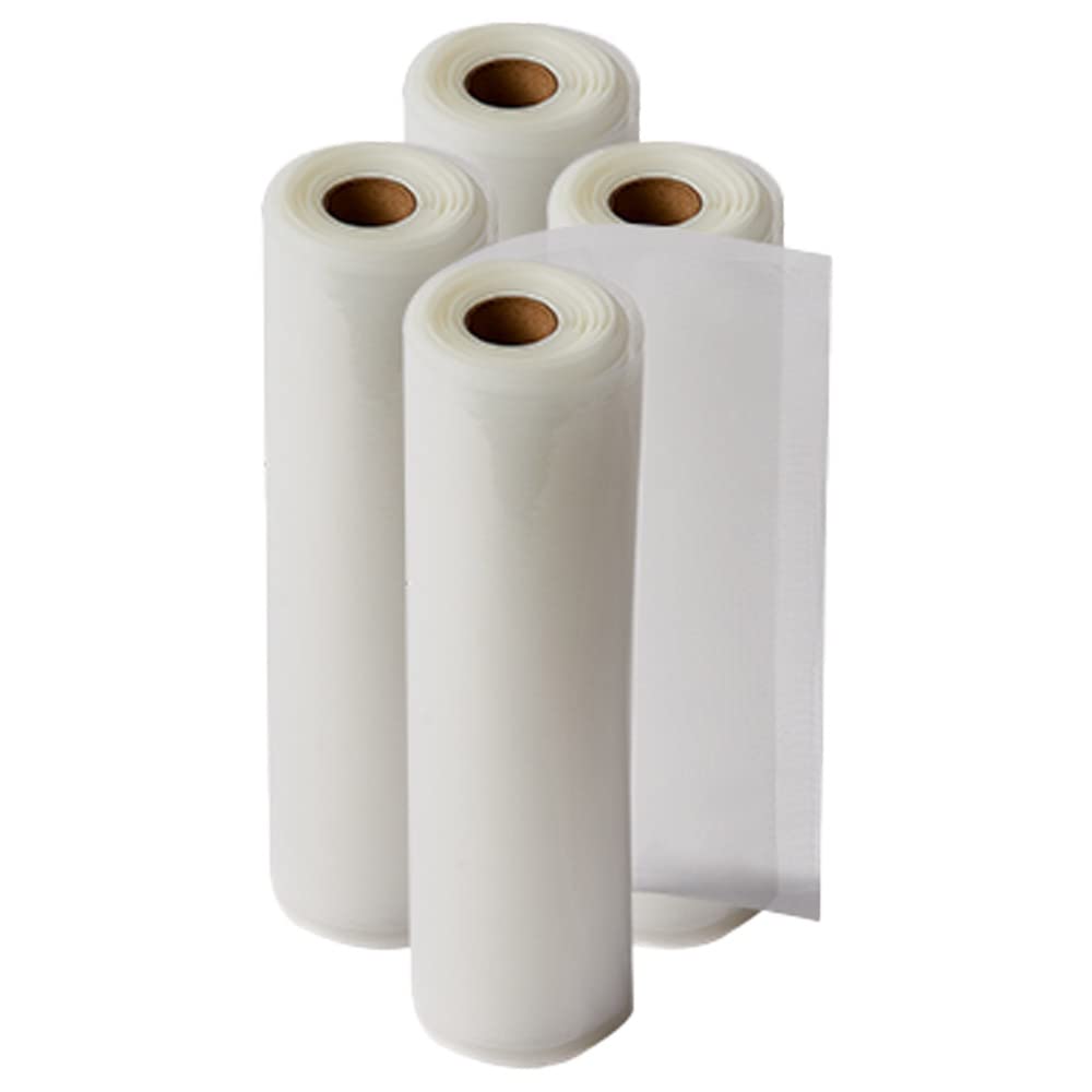 Vacuum Sealer Bags, Rolls for Custom-Size Bag Making & Airtight Food Storage, Sous Vide, BPA free for PowerXL Duo NutriSealer, 10.2” x 20’ (4, 80 FT)