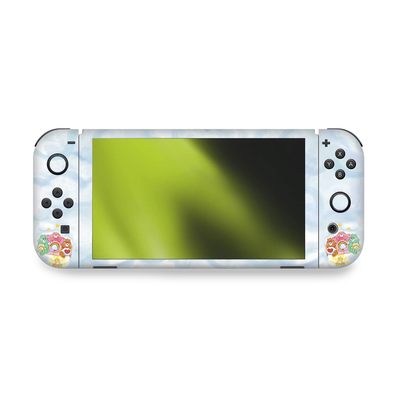 Head Case Designs Officially Licensed Care Bears Group Classic Matte Vinyl Sticker Gaming Skin Decal Cover Compatible With Nintendo Switch OLED Bundle