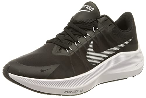 Nike mens Winflo 8 Running Shoes, Black/Dark Smoke Grey/White, 11