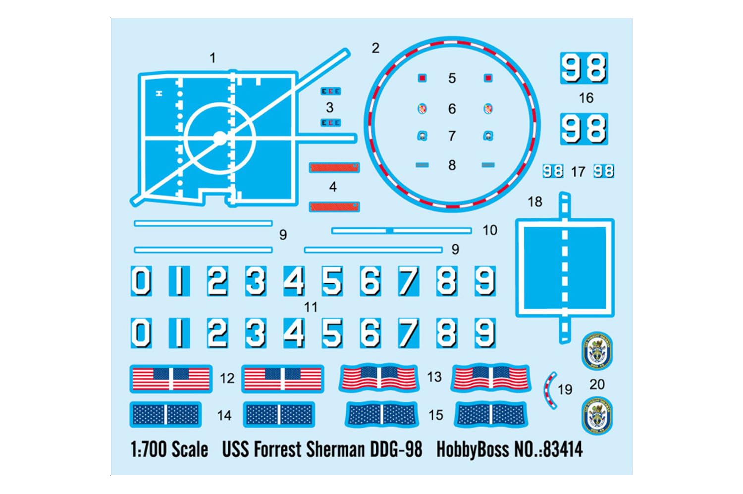 Hobby Boss USS Forrest Sherman DDG-98 Model Kit
