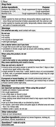 Vicks VapoRub Topical Cough Suppressant Ointment - 1.76 oz