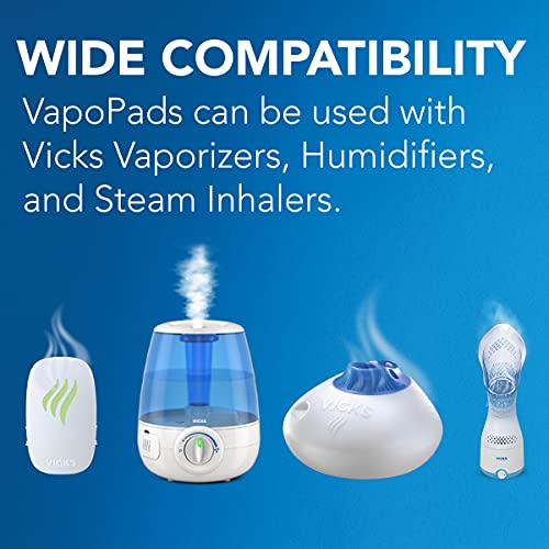 Vicks VapoPads, 20 Count β Soothing Menthol Vapor Pads for Vicks Humidifiers, Vaporizers, Waterless Vaporizers, and Plug-Ins, VSP-19