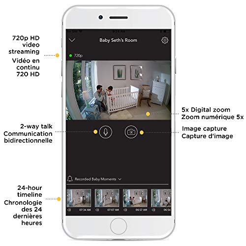 Safety 1st HD Wi-Fi Baby Monitor Camera with Sound- and Movement-Detecting Audio Unit