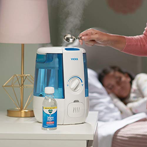 Vicks VapoSteam Medicated Liquid with Camphor, a Cough Suppressant, 8 Oz β VapoSteam Liquid Helps Relieve Coughing, for Use in Vicks Vaporizers and Humidifiers