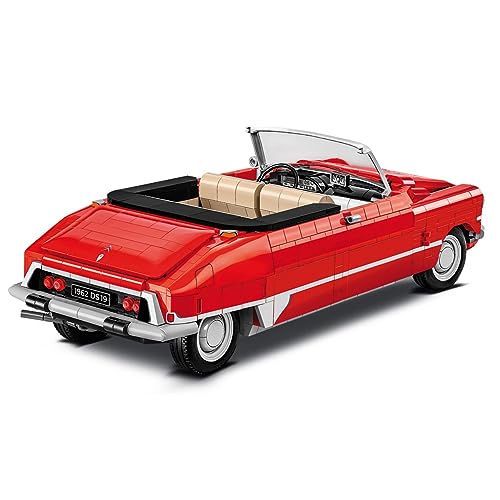COBI Cars 1:12 Scale 1962 Citroën DS 19 Decapotable Executive Edition, Red