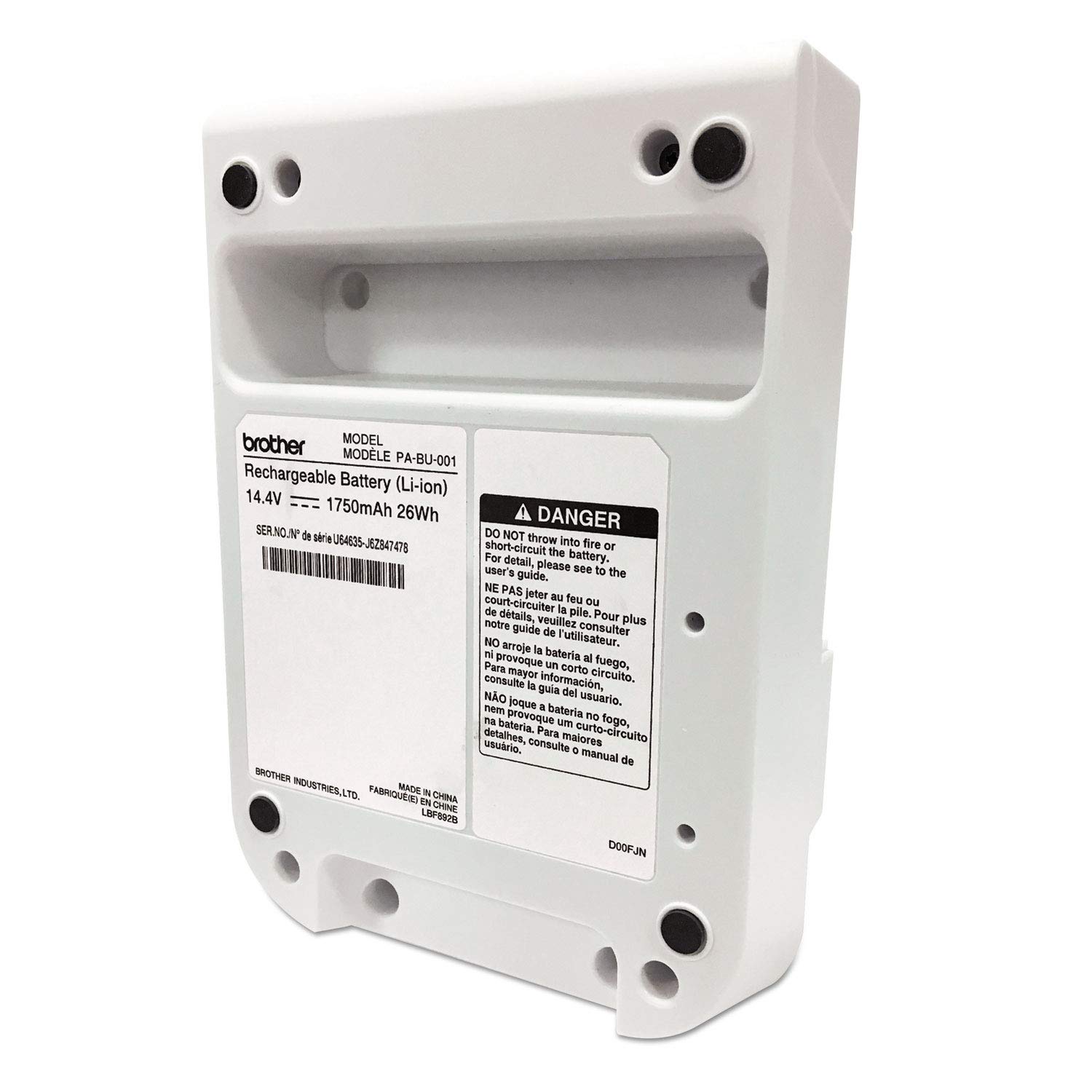 Brother Printer Small Rechargeable Li-Ion Battery (PABU001)