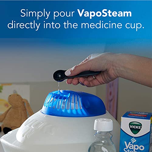 Vicks VapoSteam Medicated Liquid with Camphor, a Cough Suppressant, 8 Oz β VapoSteam Liquid Helps Relieve Coughing, for Use in Vicks Vaporizers and Humidifiers