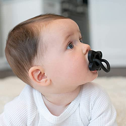 Dr. Brown’s Wide-Neck Baby Bottles 5 oz/150 mL, 4 Pack, with HappyPaci Pacifiers, Lovey Pacifier Holder, and Flexess Teether, Sloth