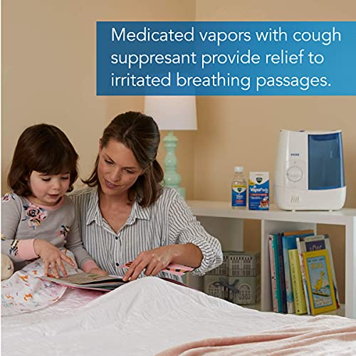 Vicks VapoSteam Medicated Liquid with Camphor, a Cough Suppressant, 8 Oz β VapoSteam Liquid Helps Relieve Coughing, for Use in Vicks Vaporizers and Humidifiers