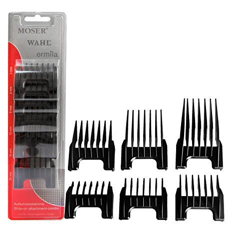 Wahl Professional Detachable Clipper Cutting Guide Set - 6 Piece Set Fits WAHL: ChromStyle Pro. Sterling: Li+Pro, Big Mag Clipper - - Model 41881-7430