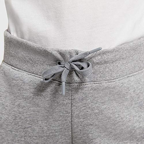Nike Girl's NSW Pe Pant, Carbon Heather/White, Large