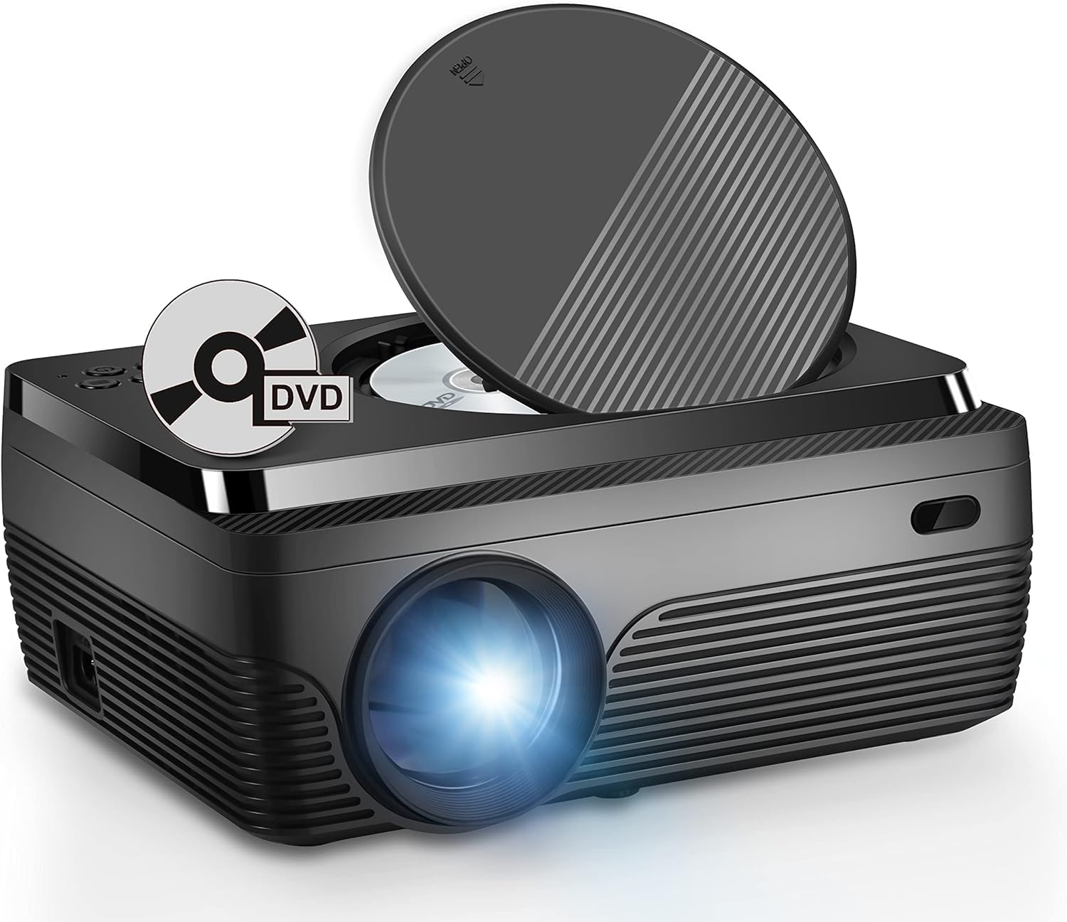 Movie Projector, Bluetooth Outdoor Projector Full HD 1080P 200" Display 9500 Lumen Brightness Compatible with TV Stick, Video Games, Phone, VGA, AV, TF, USB, HD