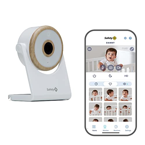 Safety 1st Connected WiFi Baby Monitor with 1080p HD Camera - Motion & Sound Notifications, Encrypted livestream from anywhere, advanced night vision, iOS and Android Compatible