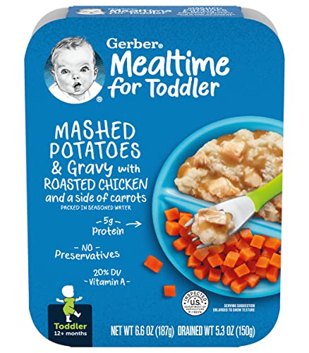 Gerber Graduates Lil' Meals Mashed Potatoes & Gravy with Roasted Chicken & Carrots, 6.6 OZ