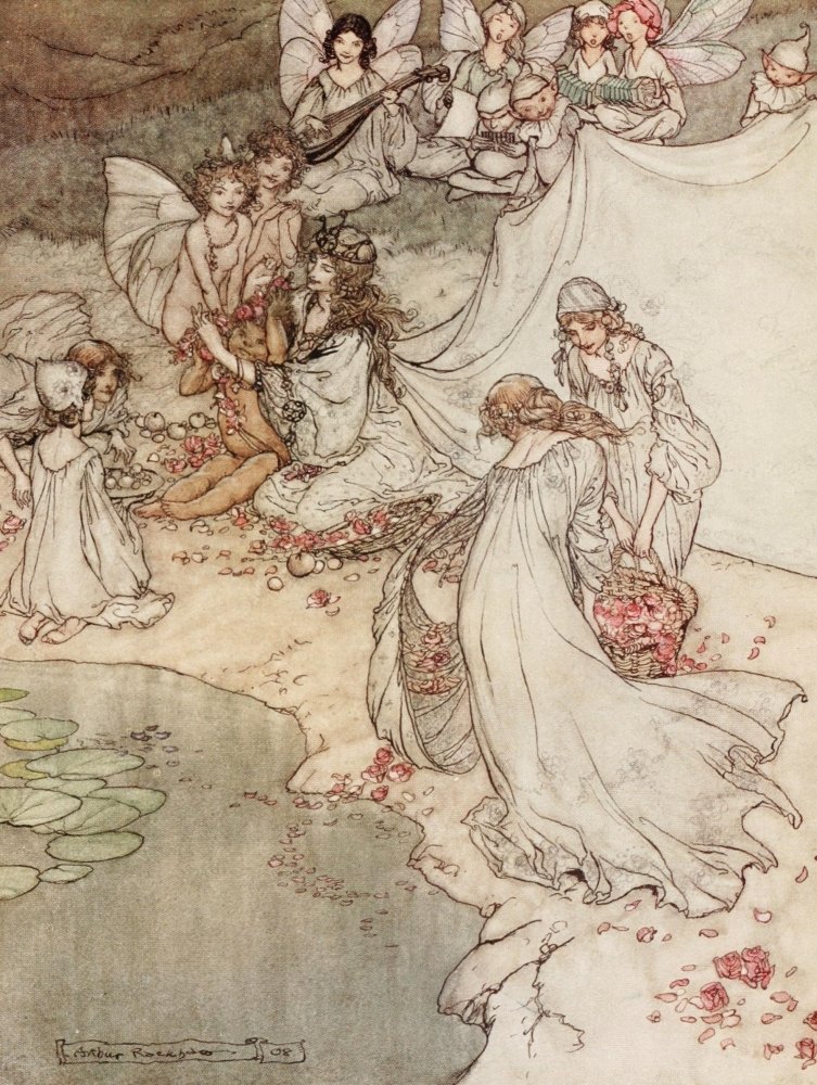 Posterazzi A Midsummer Night's Dream 1908 She never had so sweet a changeling Poster Print by Arthur Rackham, (24 x 36)