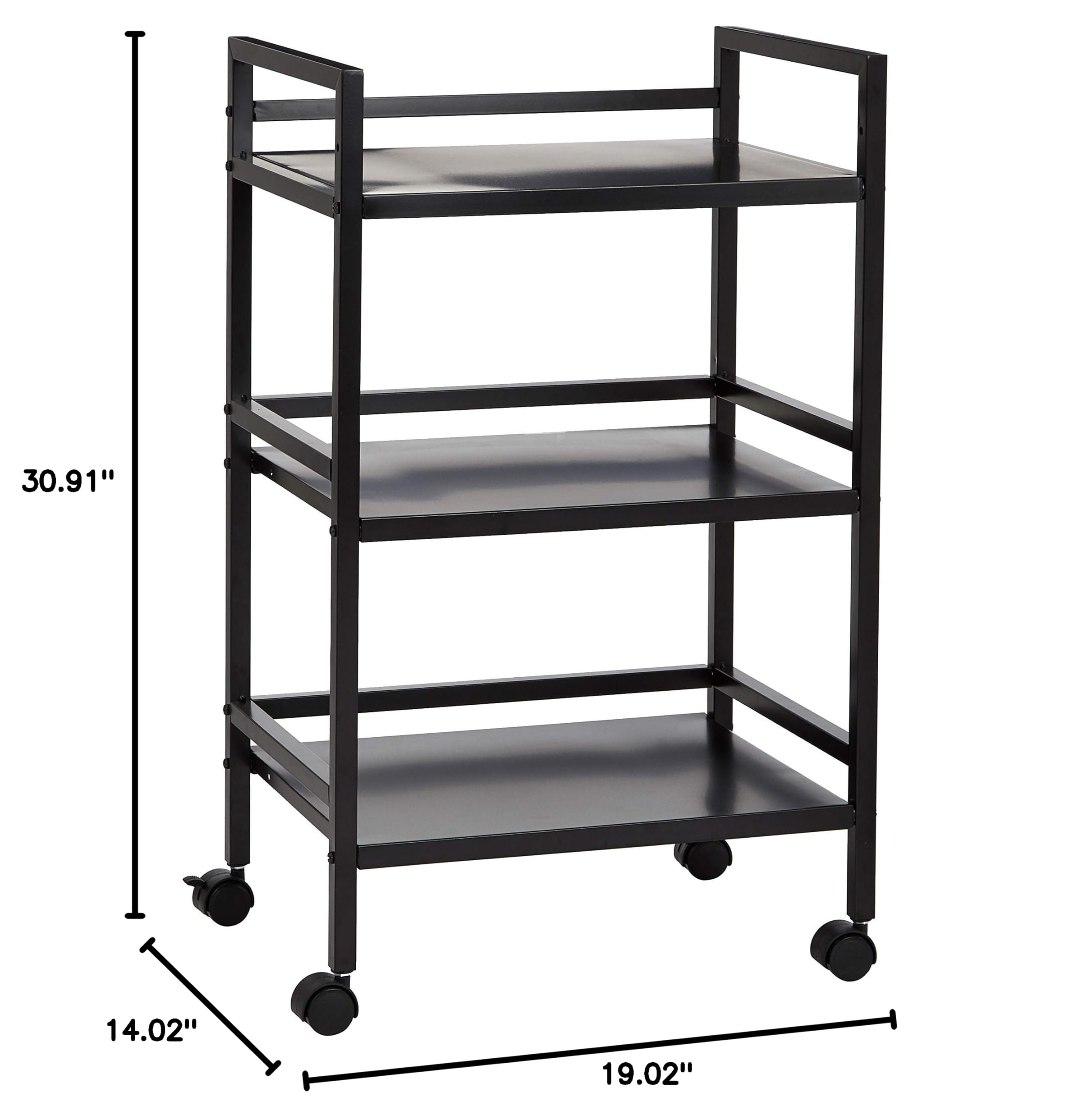 Amazon Basics 3-Tier Metal Rolling Cart