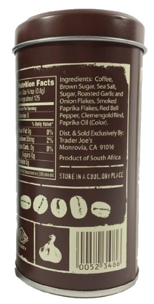 Gourmet Bundle -- 2 Trader Joe's Items: Smoked Ghost Chilies and BBQ Rub and Seasoning with Coffee & Garlic