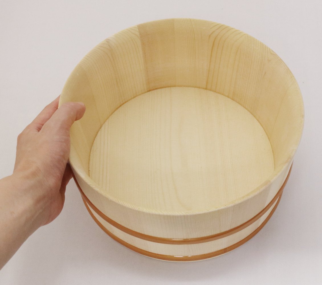市原木工所 Ichihara Wood Workshop 82905 Washbasin, Hot Tub, Wood, 8.7 x 4.3 inches (22 x 11 cm), Beige