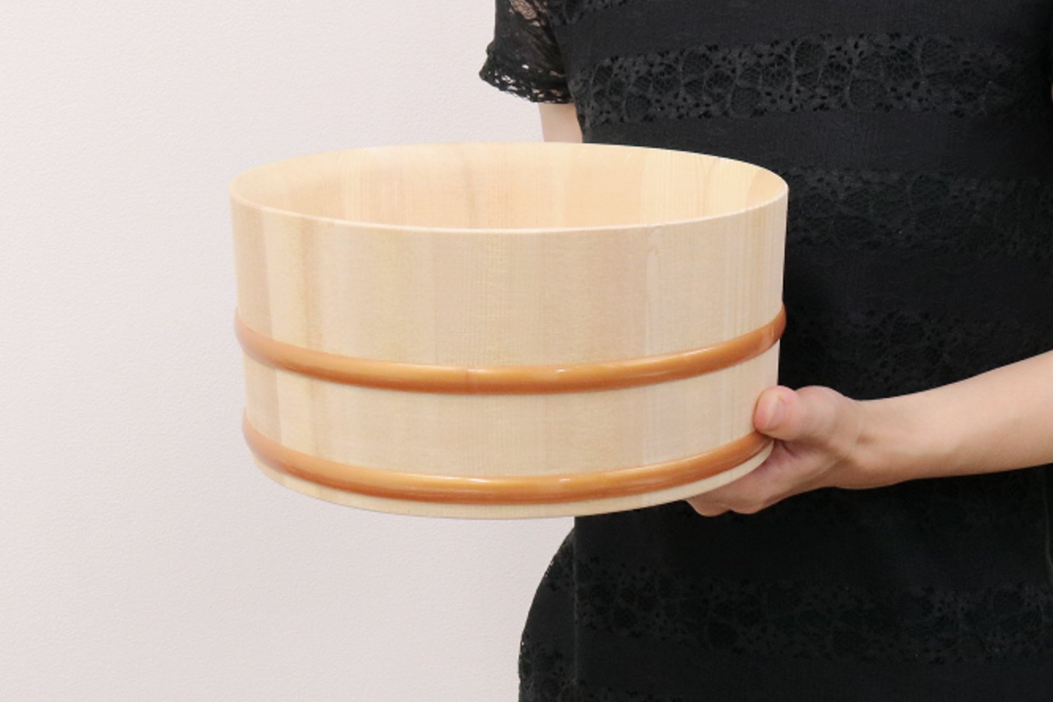市原木工所 Ichihara Wood Workshop 82905 Washbasin, Hot Tub, Wood, 8.7 x 4.3 inches (22 x 11 cm), Beige