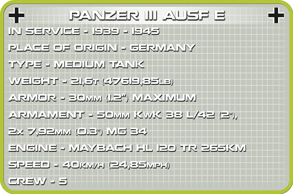 COBI Historical Collection T-34/76 Tank Green