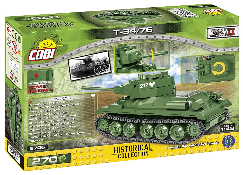 COBI Historical Collection T-34/76 Tank Green