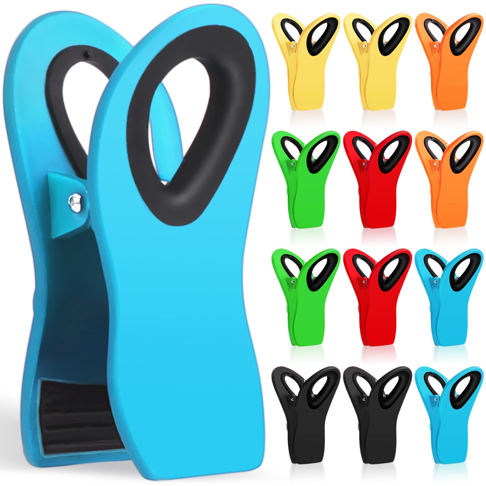 Jetmore 10 Pack Chip Clips Magnetic Clips, Multipurpose Bag Clips, Refrigerator Magnet Clips Chip Clip, Clips for Food Packages, Chip Clips Bag Clips Food Clips, Bag Clips for Food Storage