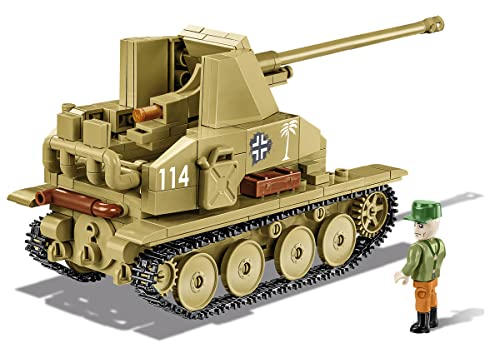 COBI Company of Heroes 3 MARDER III (Sd.Kfz. 139) Mobile Artillery| German World War II Model Toy Vehicle | 420 Pieces | 1:35 Scale Model | Interlocking Building Block Set # 3050