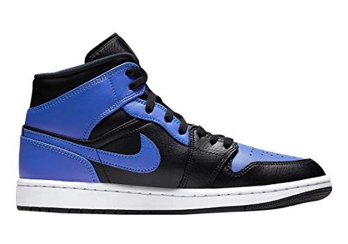 Nike Men's Air 1 Mid Shoes, Black/Hyper Royal-white, 9