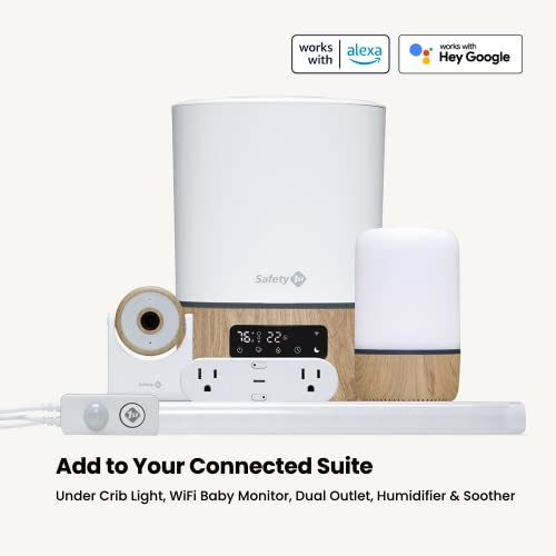 Safety 1st Connected Under Crib Smart Light โ Motion Activated Night Light, Dimmable and Full Color Control, Nursery and Bedroom Lighting, Wi-Fi Enabled, iOS and Android Compatible