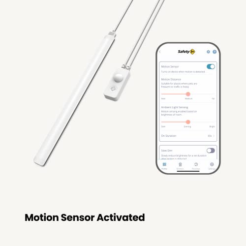 Safety 1st Connected Under Crib Smart Light โ Motion Activated Night Light, Dimmable and Full Color Control, Nursery and Bedroom Lighting, Wi-Fi Enabled, iOS and Android Compatible