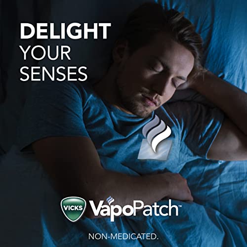 Vicks VapoPatch, Wearable Mess-Free Aroma Patch, Soothing & Comforting Non-Medicated Vicks Vapors, For Adults & Children Ages 6+, 5ct (2 pack)